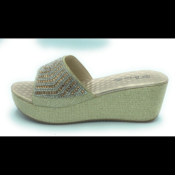 Verano Rio | Shoes | Verano Rio Womens 9288 Wedge Sandals Gold Size 8 ...